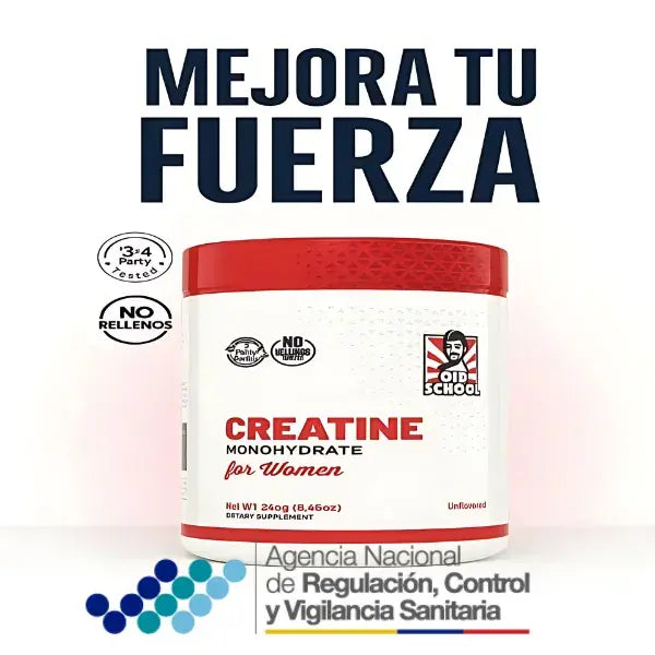 Creatina para Mujer 100% Pura | Certificado por la GMP de EE.UU – Lux Loop S.A.