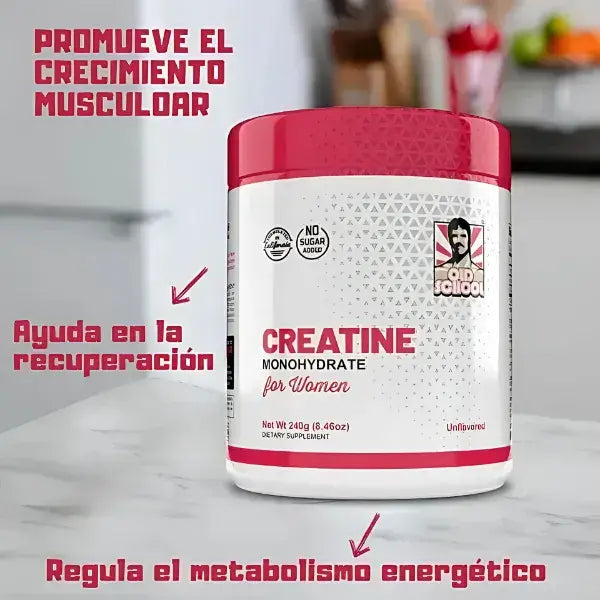 Creatina para Mujer 100% Pura | Certificado por la GMP de EE.UU – Lux ...